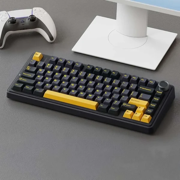 AULA F75 75% Wireless Mechanical Keyboard Thunder Black Greywood V3 ...